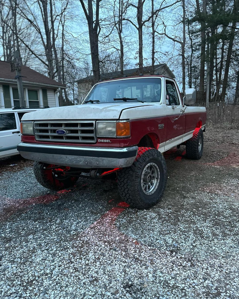 85-91 Ford F-350 4x4 2" Front Shackle Reversal (Super Duty Spring ...