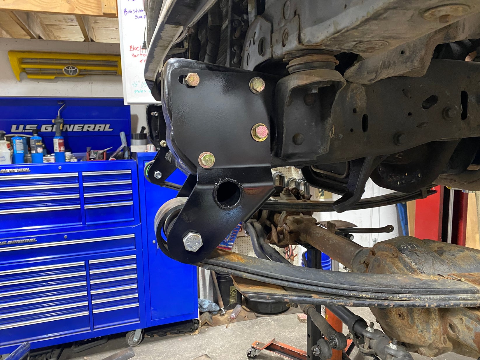 85-91 Ford F-250 / F-350 2" Front Shackle Reversal SUPER DUTY AXLE CON ...