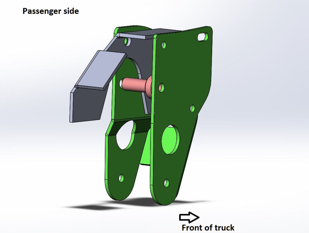 85-91 Ford F-350 4x4 2" Front Shackle Reversal (OBS Spring) – Sky's ...