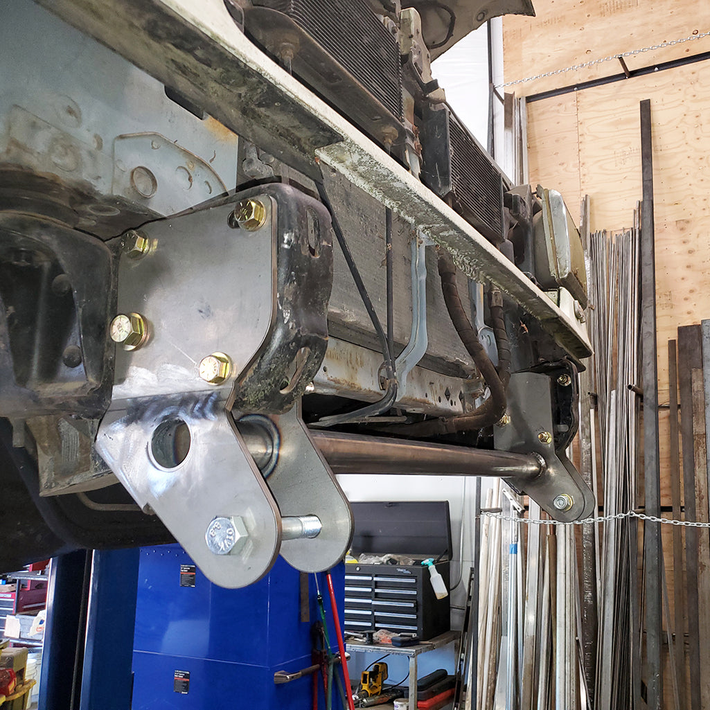 85-91 Ford F-250 / F-350 2" Front Shackle Reversal SUPER DUTY AXLE CON ...